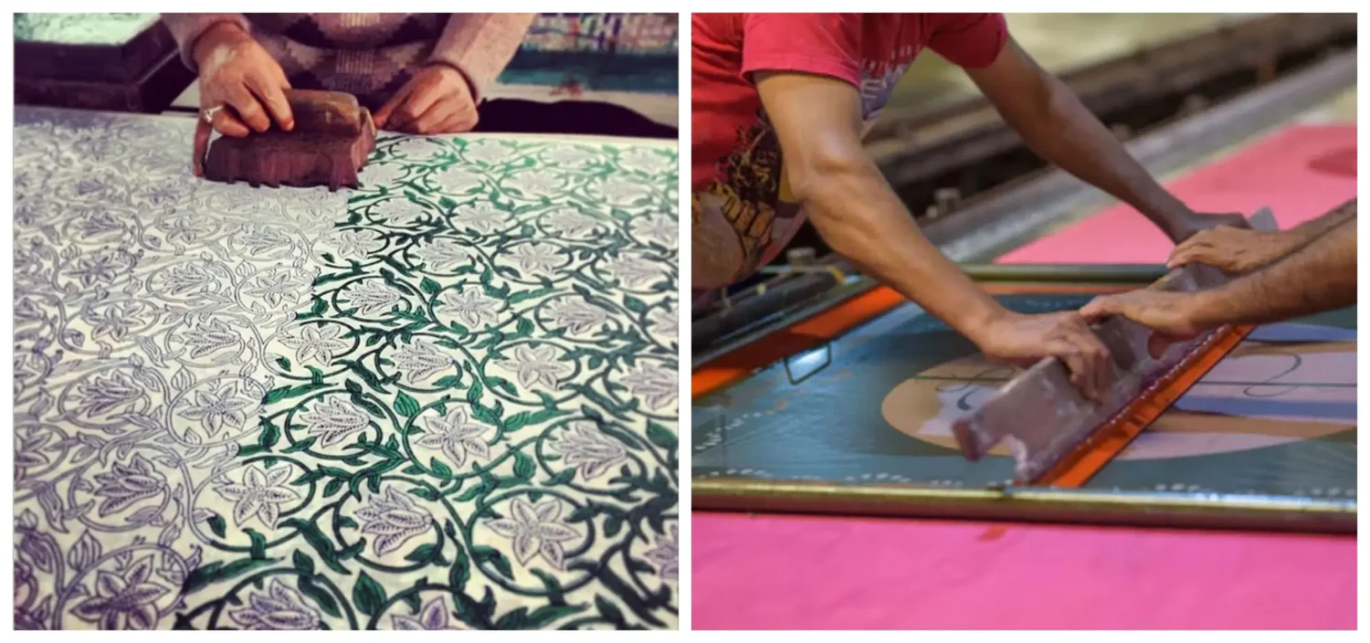 Difference Between Block Print and Screen Print